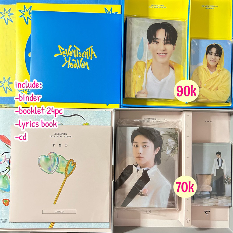 Album Booklet Binder Seventeen/FML SVT Heaven/Carat Version Carver/Minghao THE 8 Hoshi | Shopee ...