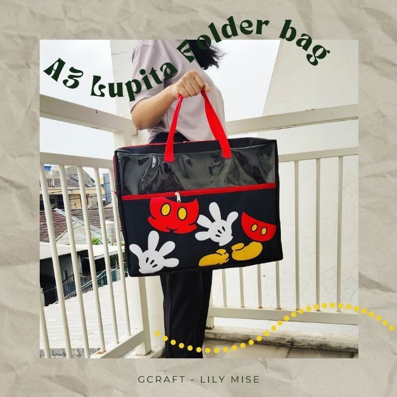A3 lupita folder bag - a3 Size folder bag - Large folder bag | Shopee ...