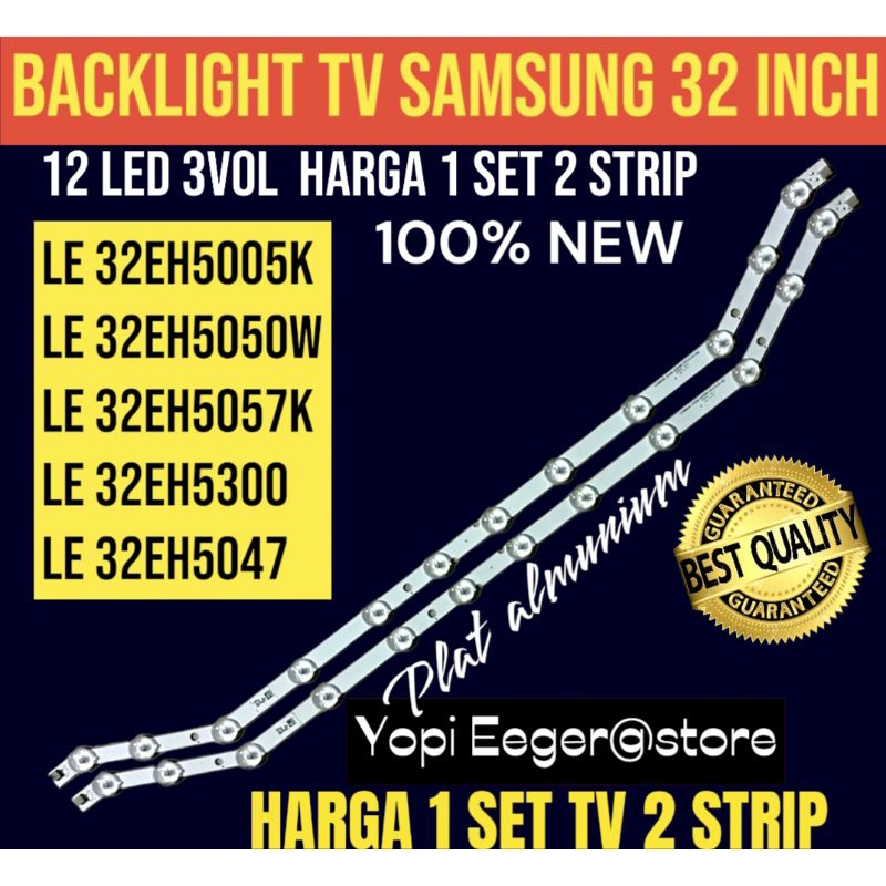Samsung LED LCD TV BACKLIGHT 32 INCH 32EH5050W-32EH5005K-32EH5300 32 ...