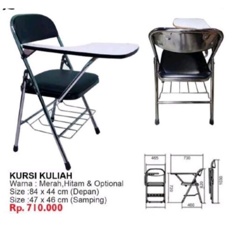Lecture Chair/Lecture Table Chair/Premium Multipurpose Study Chair ...