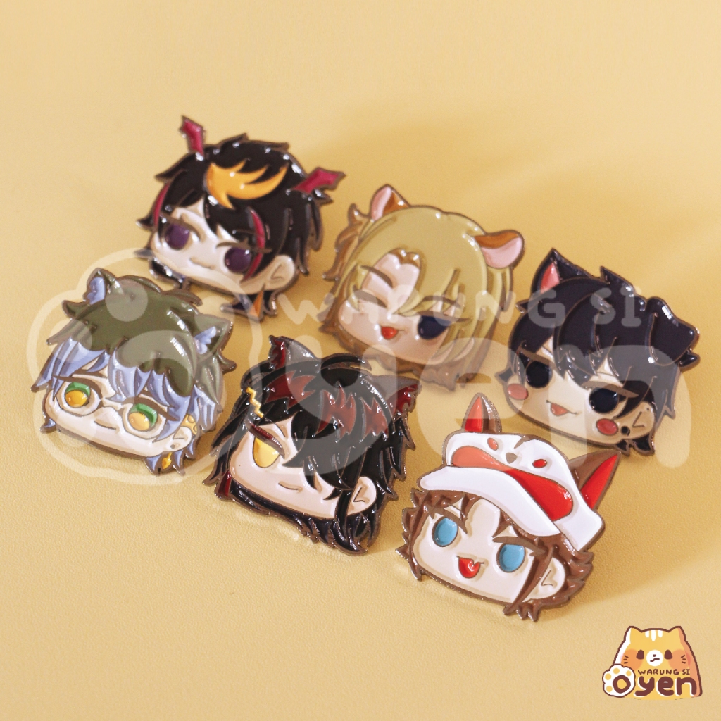 Vtuber Luxem & Shoto Enamel Pin (Mysta Vox Shu Luca Ike) | Shopee Philippines
