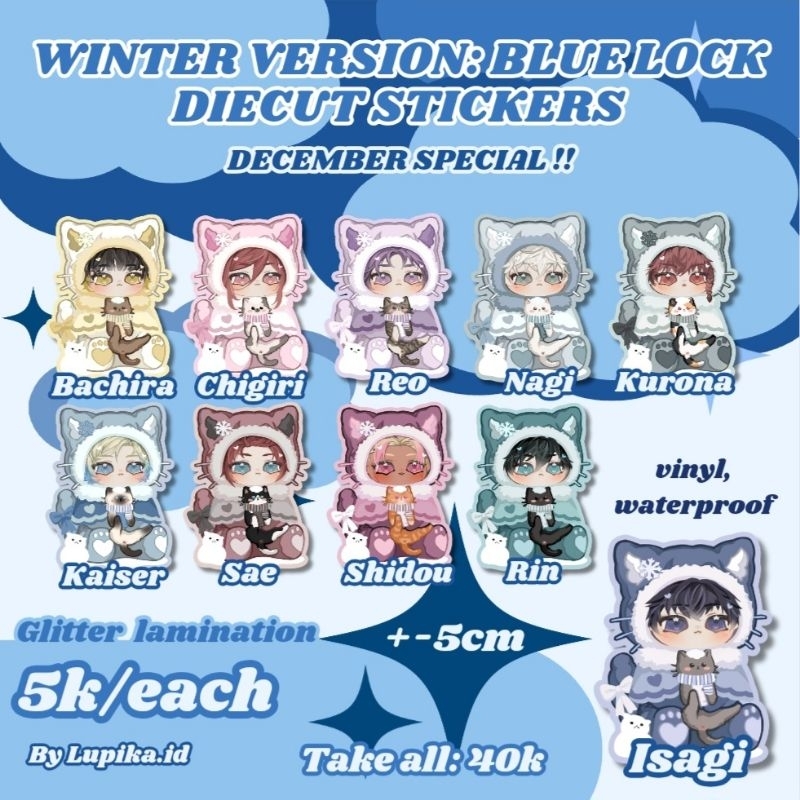 BLUE LOCK CUT STICKER (WINTER VER.) | Shopee Philippines