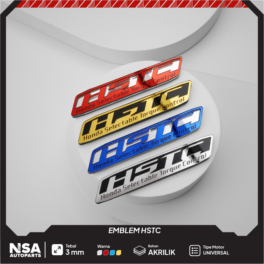 Pcx HSTC EMBLEM PCX HSTC LOGO HONDA HTSC EMBLEM Embossed LOGO | Shopee ...