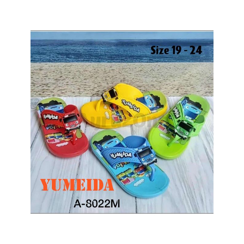 Yumeida A-8022M Bus tayo flip flops for boys and girls are okay ...