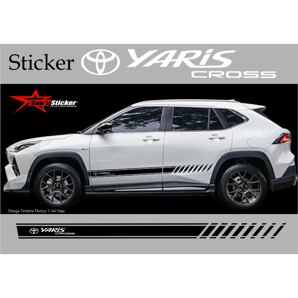 Toyota yaris cross stickers toyota yaris cross accessories | Shopee ...