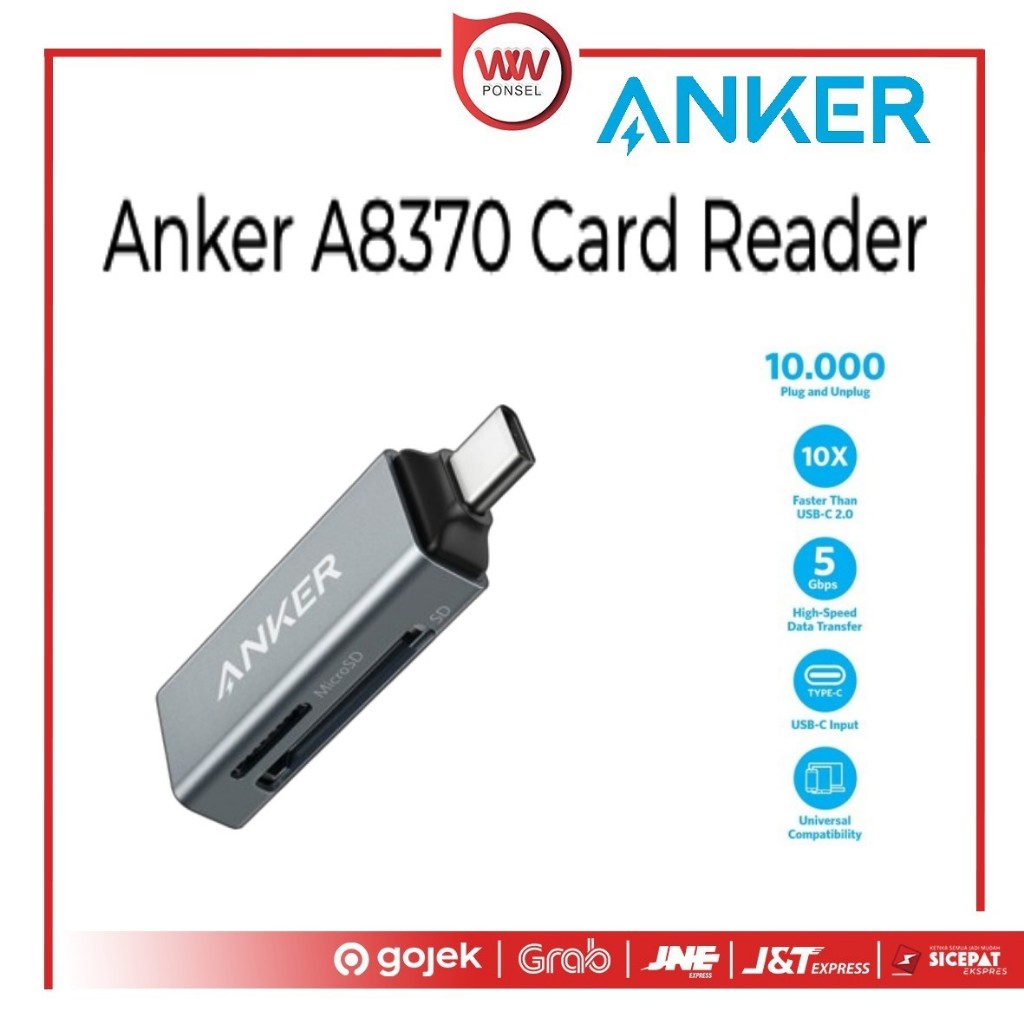 Anker A8370 2-in-1 USB-C Memory Card Reader | Shopee Philippines