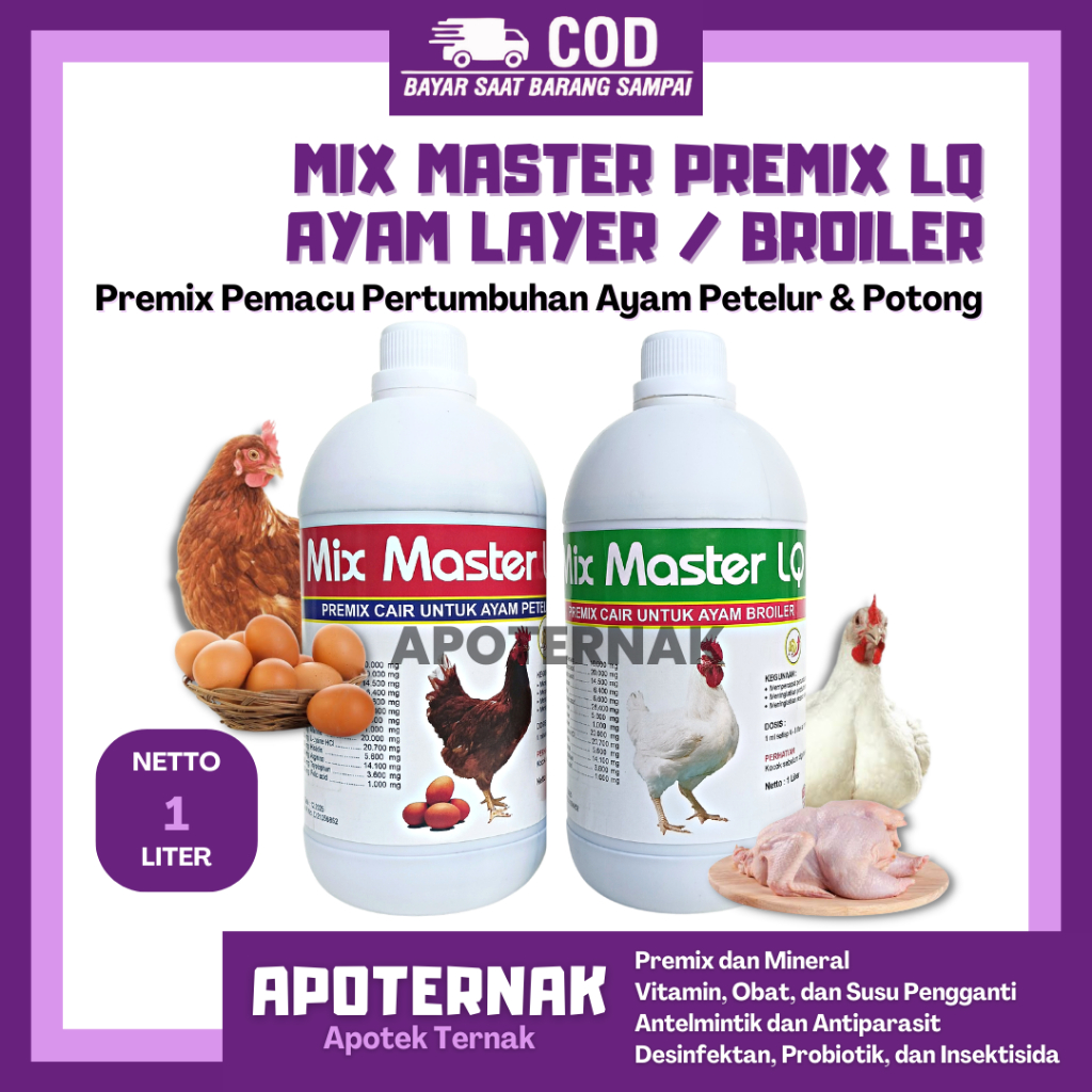 Mix MASTER LQ LAYER & MIX MASTER LQ BROILER | Premix Promotes ...