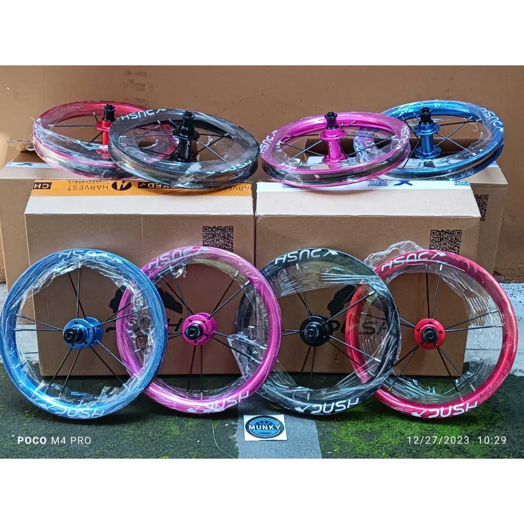 Xpush Wheelset Rims 12 inch Pushbike Balance Bike Alloy Racing X Push ...