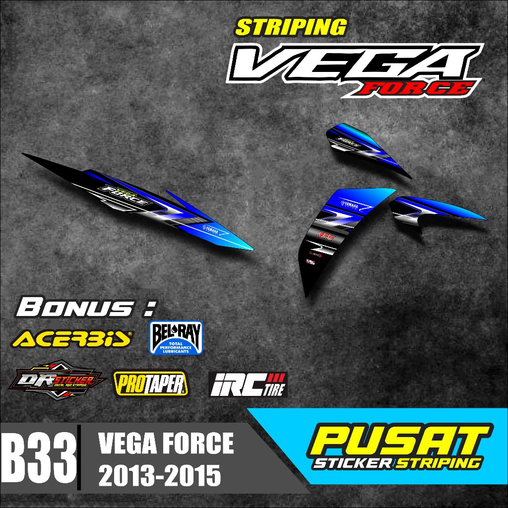 List of Vega Force Motorcycle Striping Sticker Variations - Vega Force ...