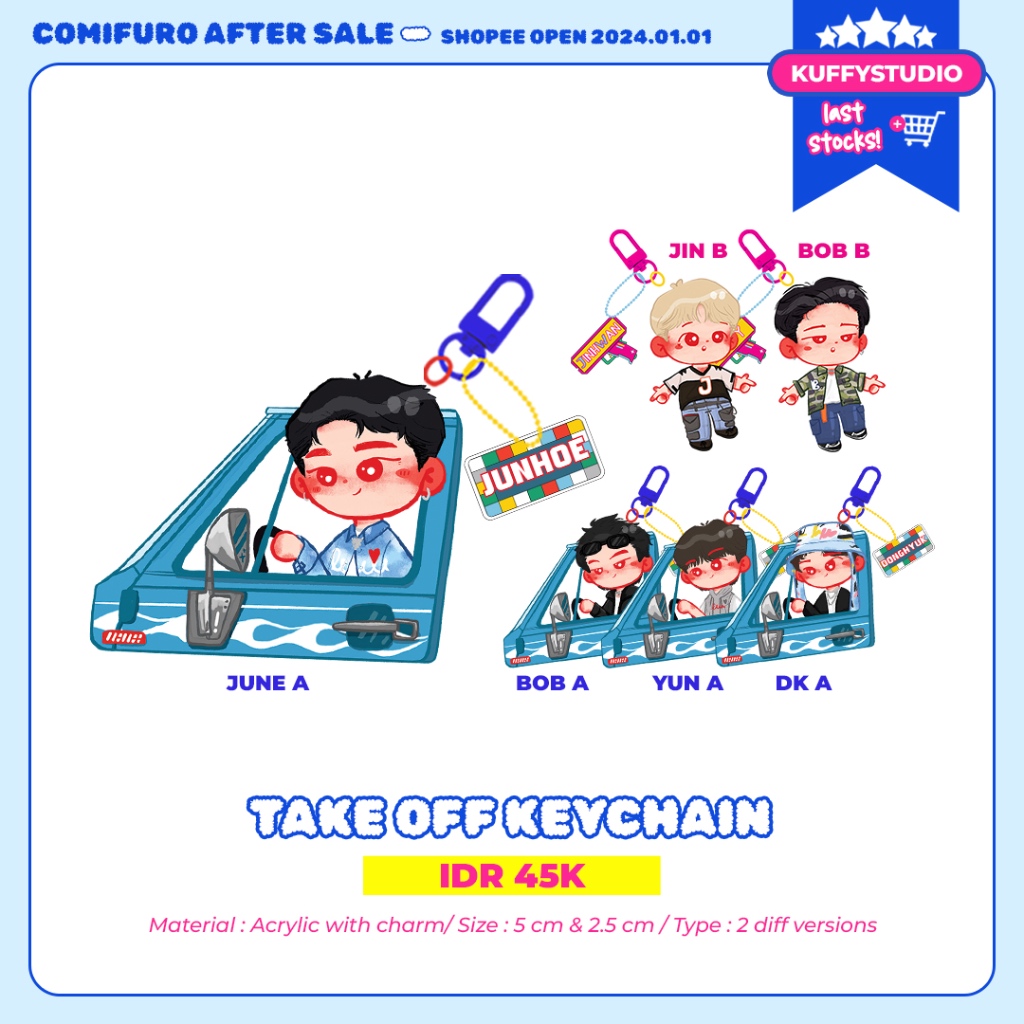 Icon Take Off Keychain U & Tantara Ver. (Junhoe, Jinhwan, Bobby ...