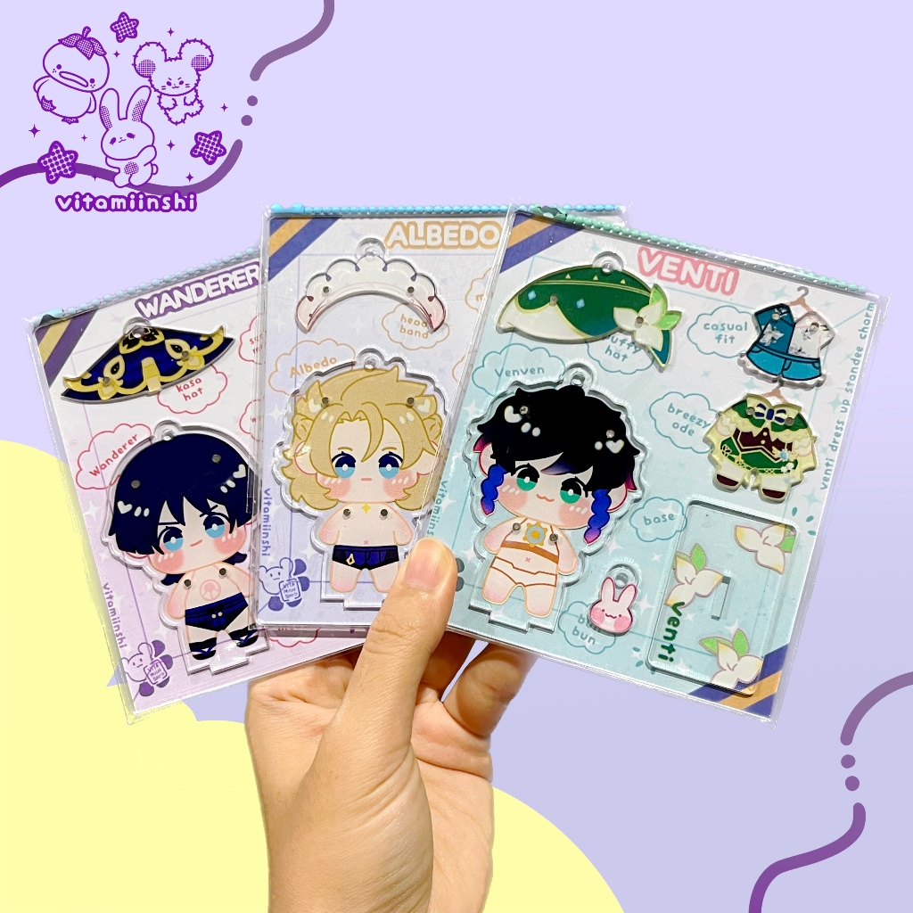 Genshin Standee Magnet Dress Up | Shopee Philippines
