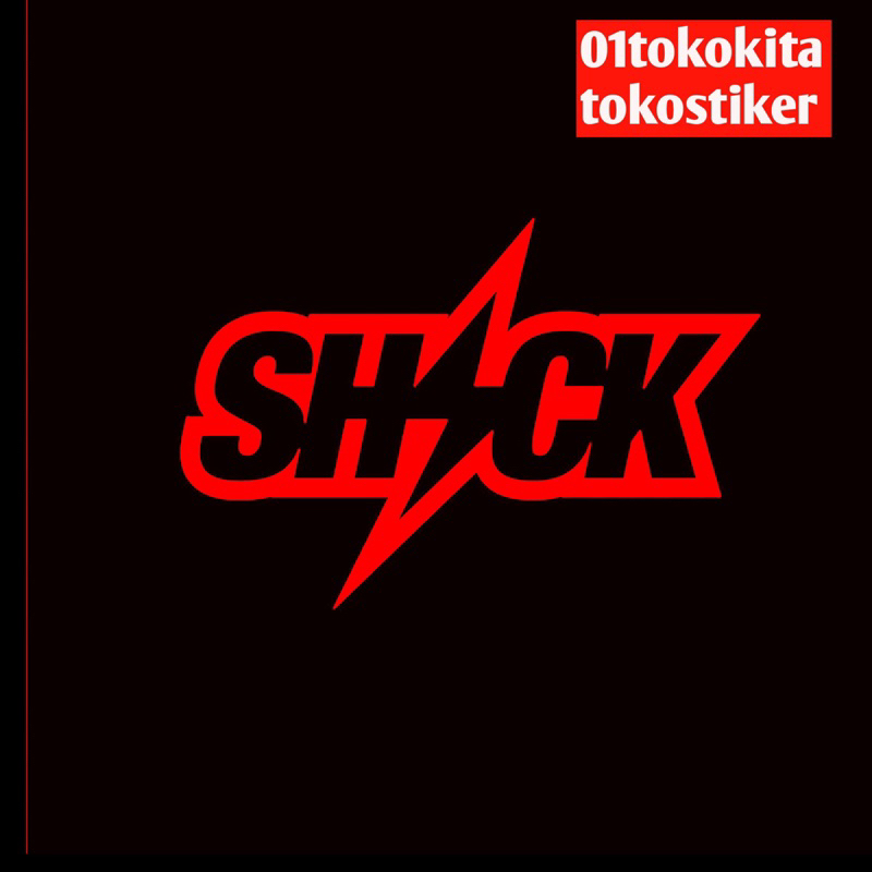 Cutting stickers that say shock, lightning marks, variations of cars ...