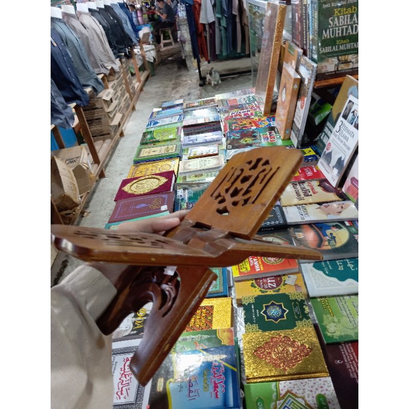 CARVED REHAL/ CROSS FOLDING TABLE/ AL-QUR'AN TABLE | Shopee Philippines