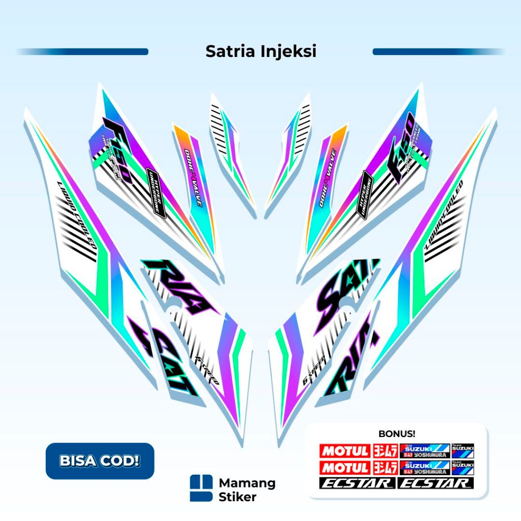 Striping Satria FU Injection Variations (20) F150 R150 Custom Original ...