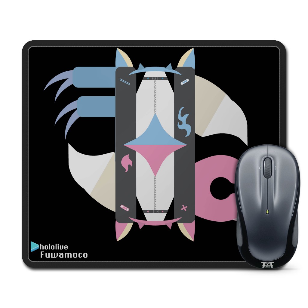 Vtuber FUWAMOCO Typography Hololive EN 3rd anime gaming Mouse pad ...