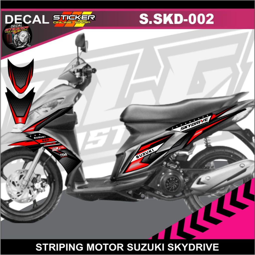 Suzuki SKYDRIVE DECAL STRIPING Motorcycle STICKER Variations RACING ...