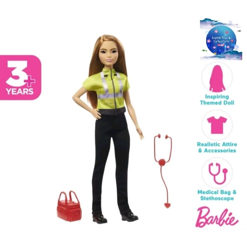 Mattel Barbie Career Paramedic - Girls Doll Toy | Shopee Philippines
