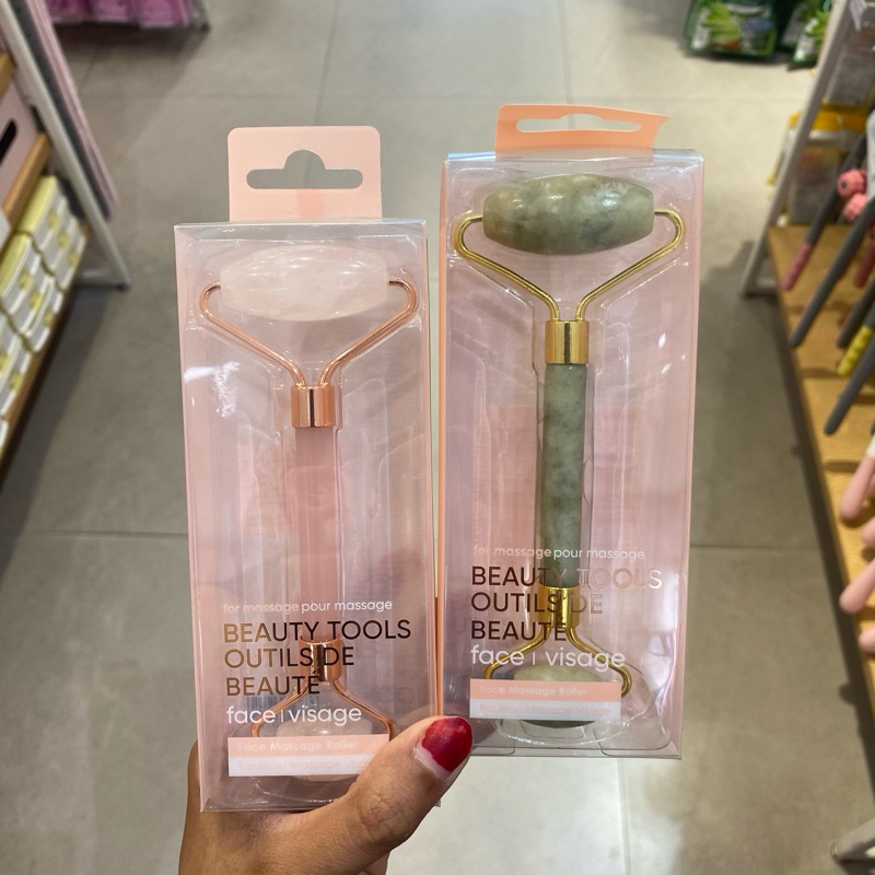 Jade double head face massage roller miniso / miniso facial massage ...