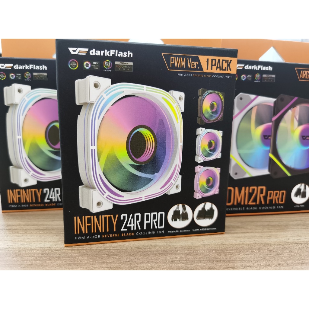 Darkflash Infinity 24R PRO - Reverse Blade ARGB PWM Fan | Shopee ...