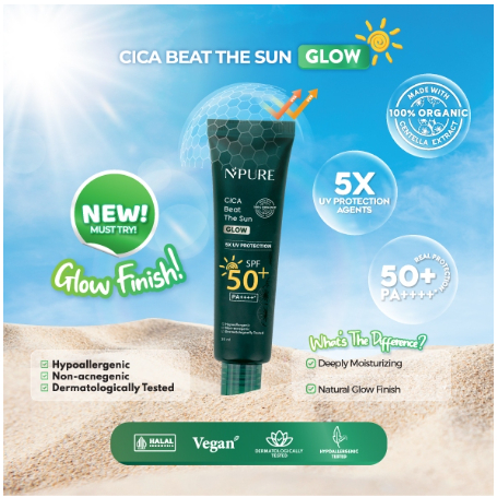 N'pure Cica beat The Sun SPF 50 PA +++ npure sunscreen/beat powder ...