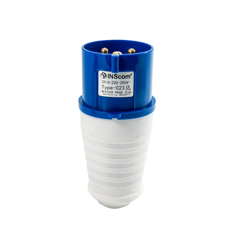 Mobile MOUNTING SOCKET 3 PIN 32A INDUSTRIAL CONTACT STOP PLUG SOCKET ...