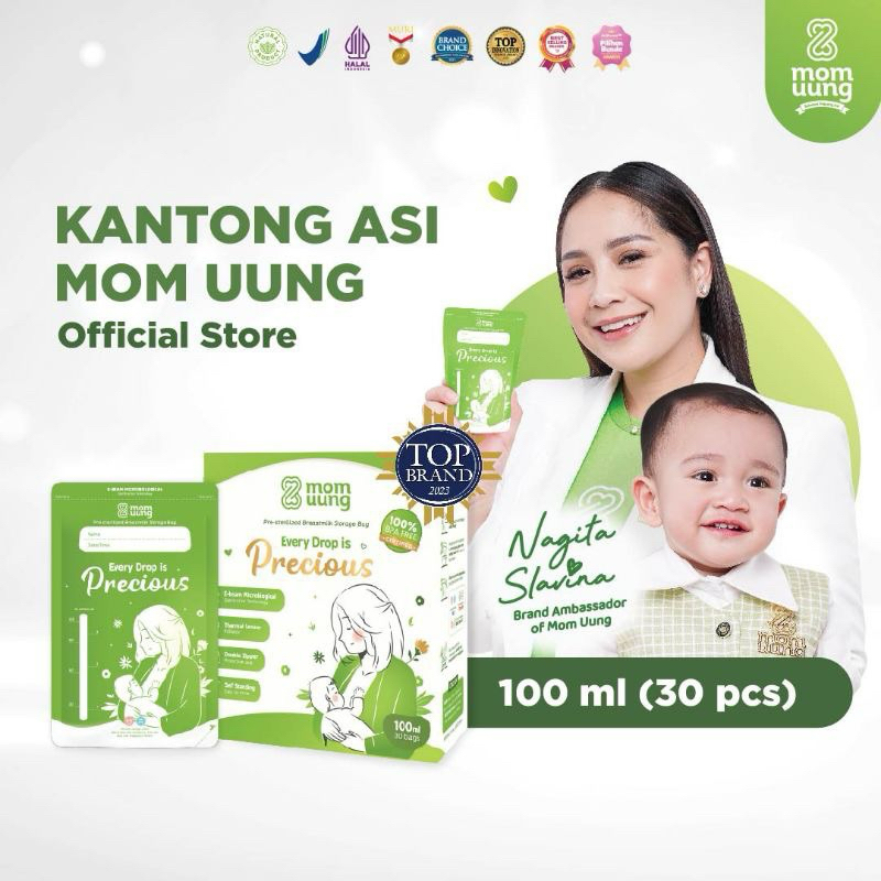 Breast milk bag momuung / ASI bag contains 30pcs - 100ml / breastmilk ...