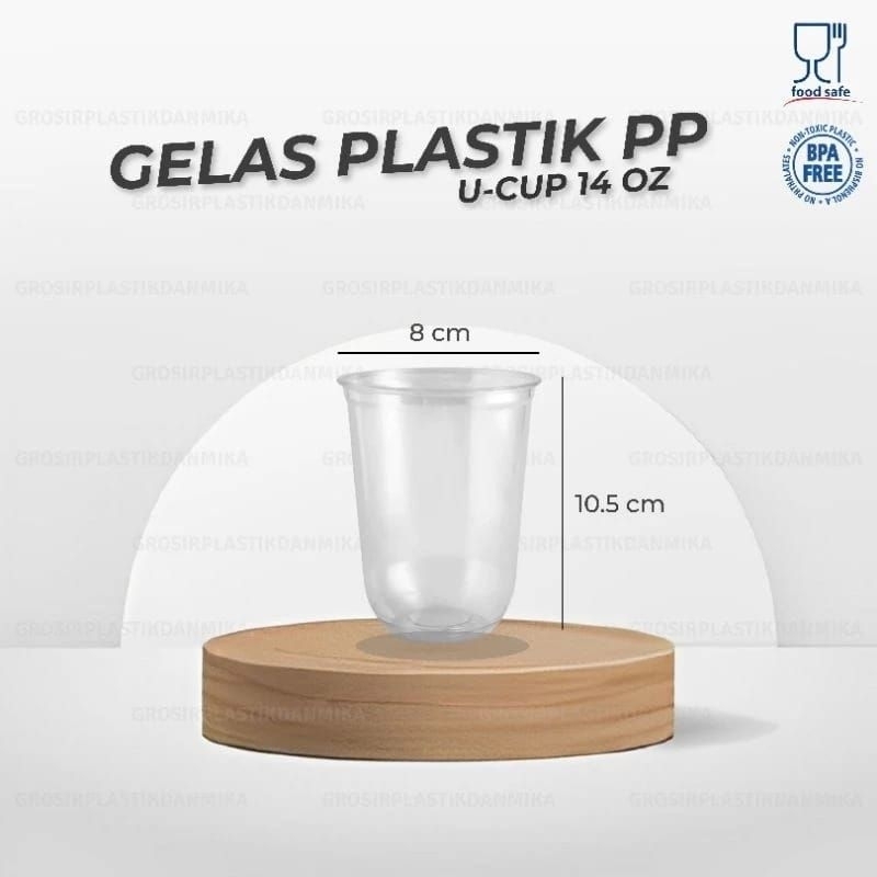 Oval Plastic Cups Uk 14 OZ / U PP Round (1 Roll 50 pcs) | Shopee ...