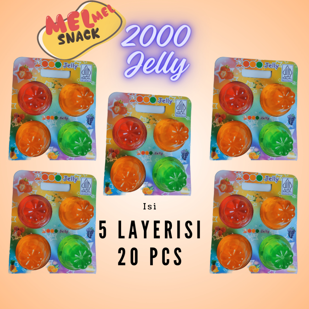Jelly package 2000 large cup packaging contains 20 pcs | Shopee Philippines