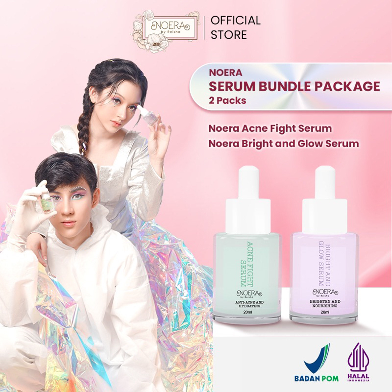 Noera Face Serum Package Bundle Package | Acne Fight Serum+Bright ...