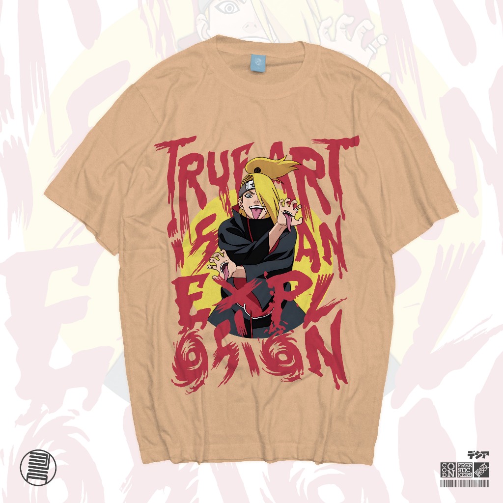 Kaos Deidara Naruto The Art is the Explosion of Akatsuki Anime Manga T ...