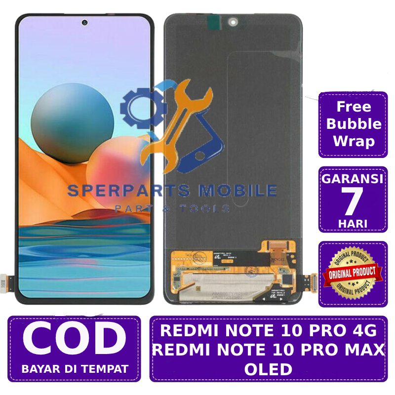 Lcd REDMI NOTE 10 PRO / NOTE 10 PRO MAX FULLSET TOUCHSCREEN ORIGINAL ...