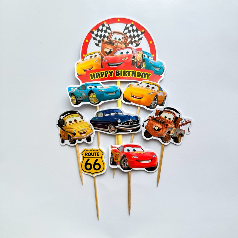 CARS TOPPER / ( LA-001) THE CARS CAKE TOPPER / CARS CAKE TOPPER / CARS ...