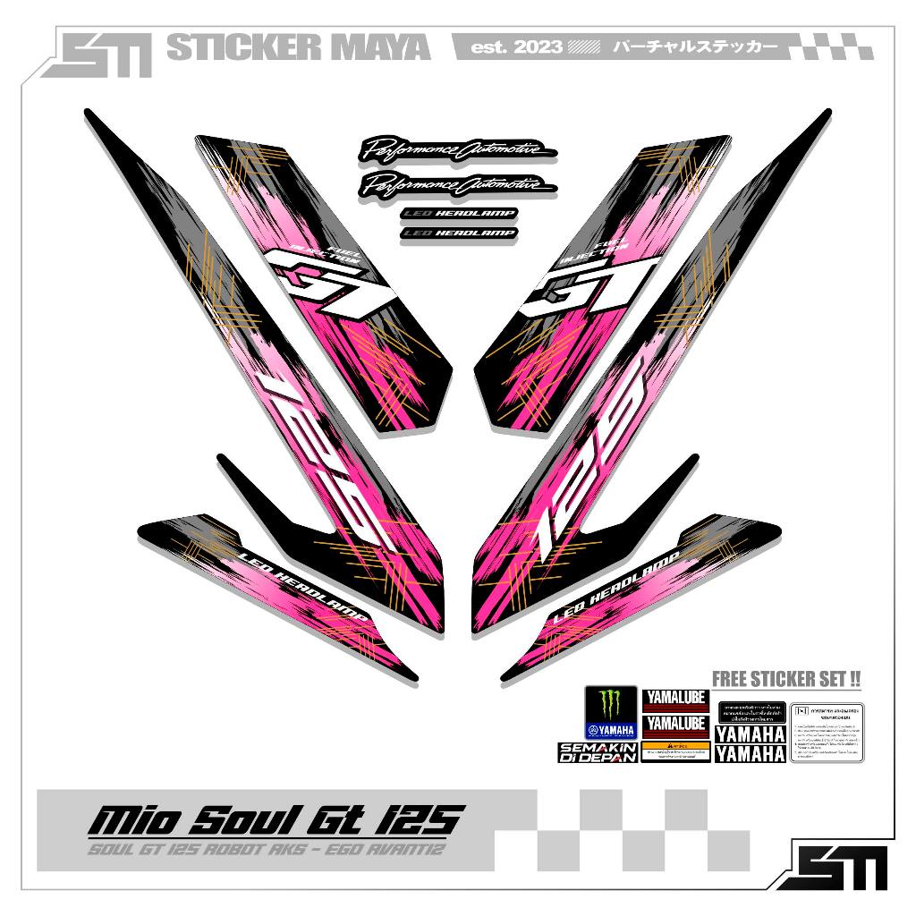 Striping MIO SOUL GT 125 MOTIF X1 /EGO AVANTIZ/BLUECORE/ROBOT/ MIO 125 ...