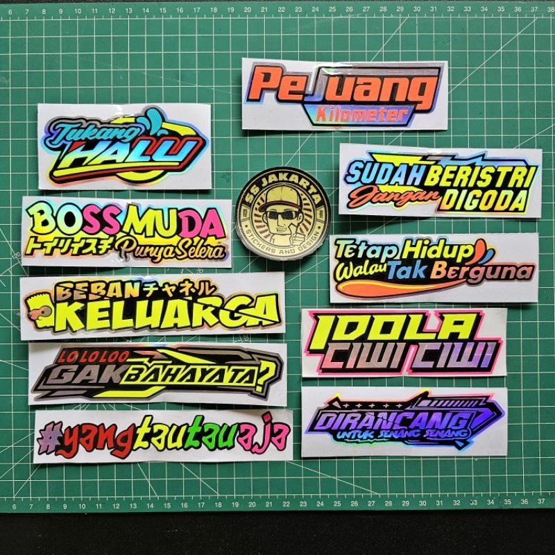Diranjang FAMILY BEAD STICKERS FOR SENANG, etc. Cutting | Shopee ...