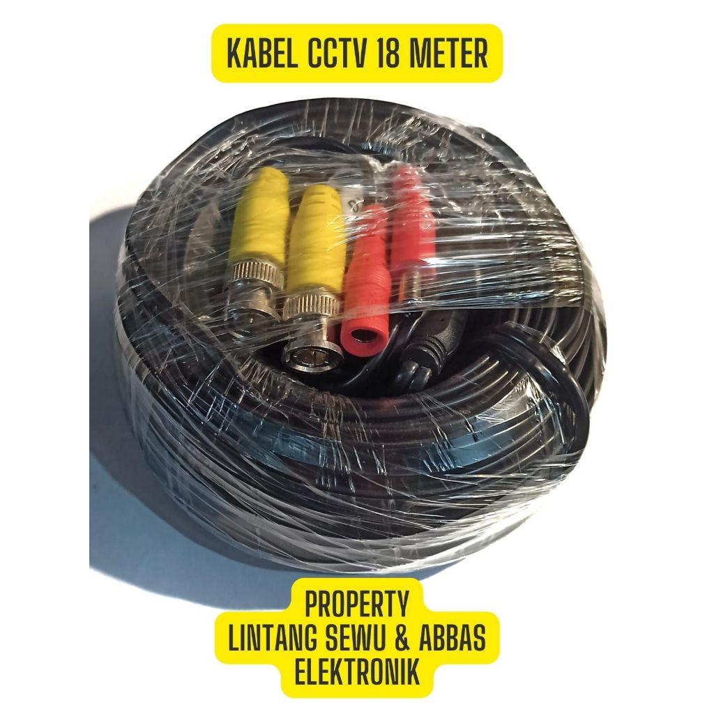 18 Meters CCTV Camera Cable Ready To Use 18 Meters Long BNC Camera ...