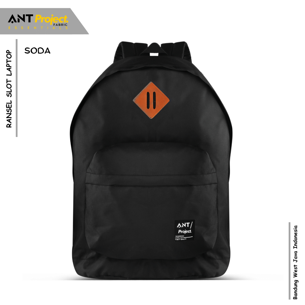 Ant PROJECT - Full Black SODA Backpack - Backpack | Shopee Philippines
