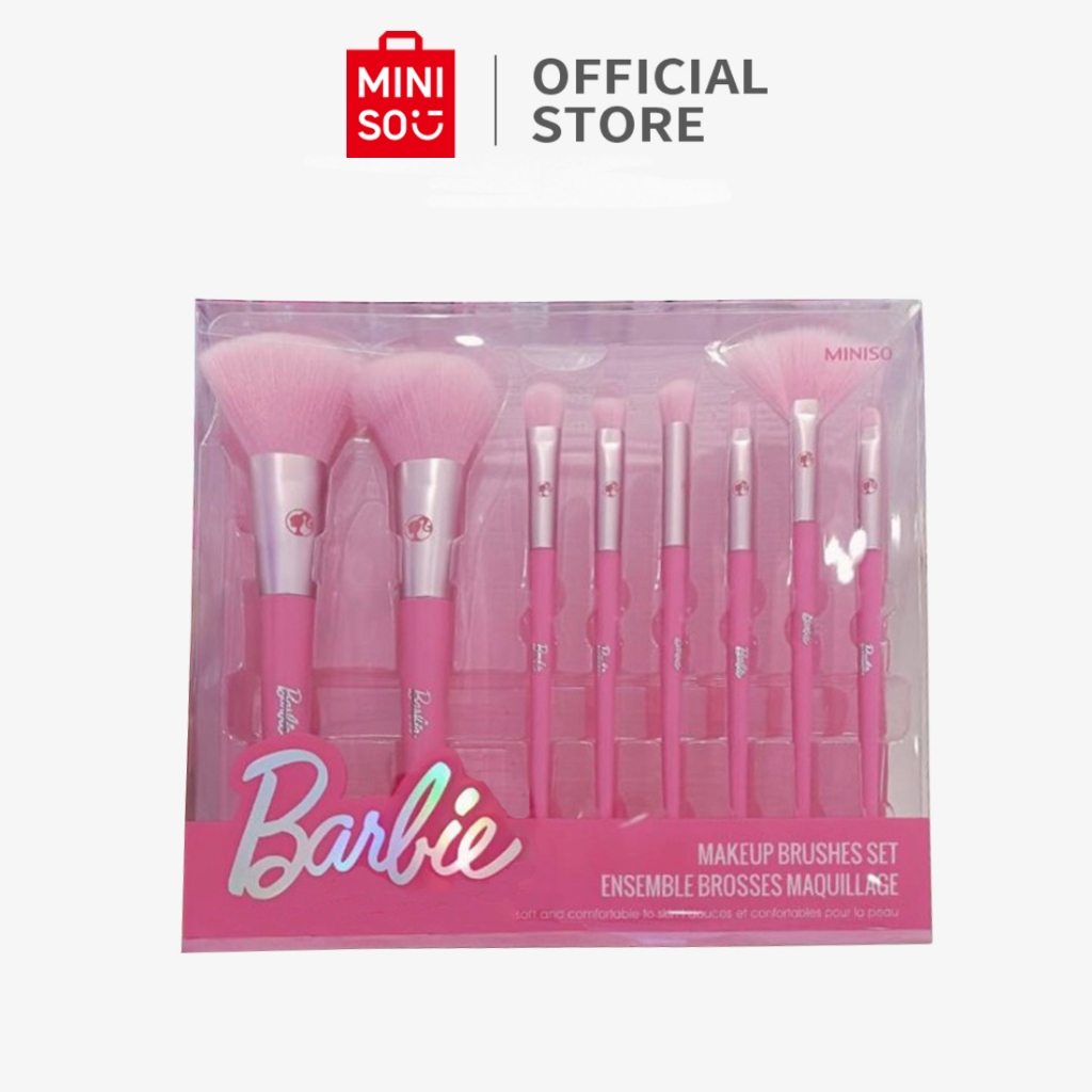 Miniso Official Barbie Series Makeup Brush Set Miniso x Barbie (8 ...
