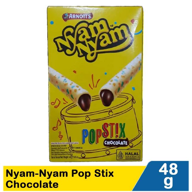 Arnott's Nyam-Nyam Nyam Pop Stix Chocolate Chocolate 48g 48gram ...