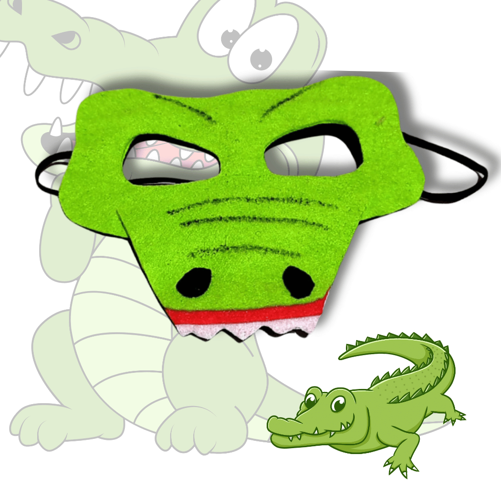 Bdg craft Animal Mask coslplay CROCODILE CROCODILE Flannel Dance Art ...