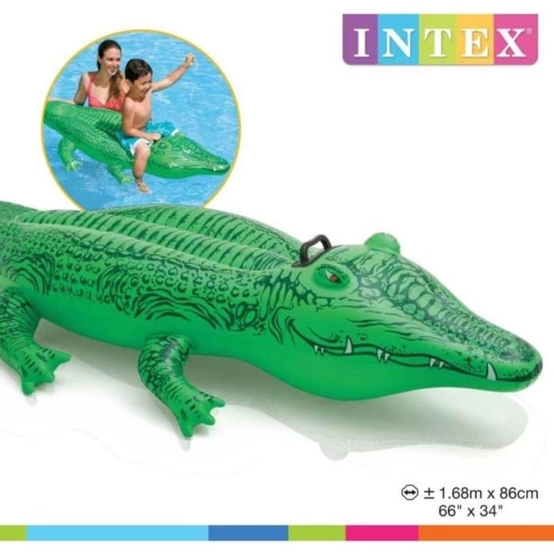 Gator Ride On Children's Swimming Buoy INTEX 58546 | Shopee Philippines