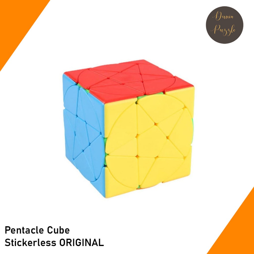 Rubik Pentacle Jiehui Pentacle Cube Stickerless Unique And Attractive ...