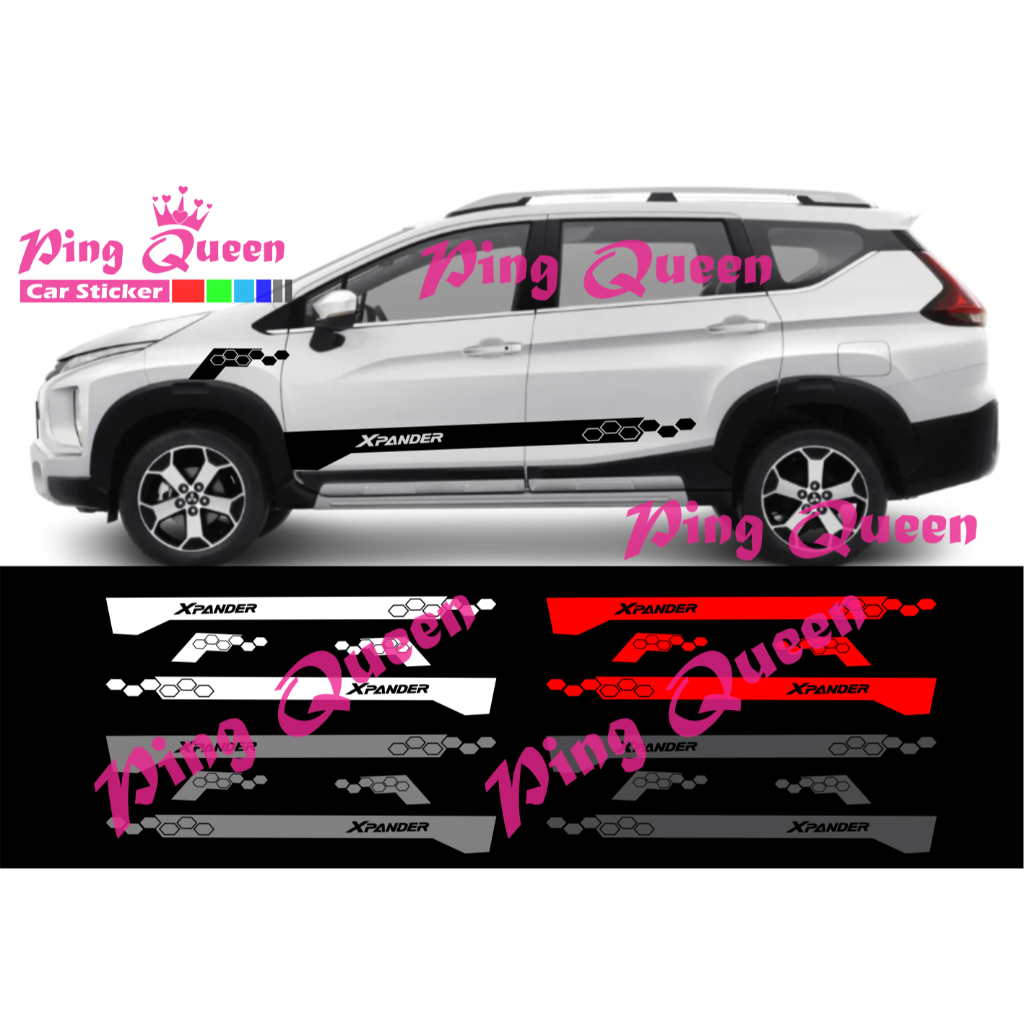Cutting STICKER MITSUBISHI XPANDER CAR STICKER LIST XPANDER CROSS CAR ...