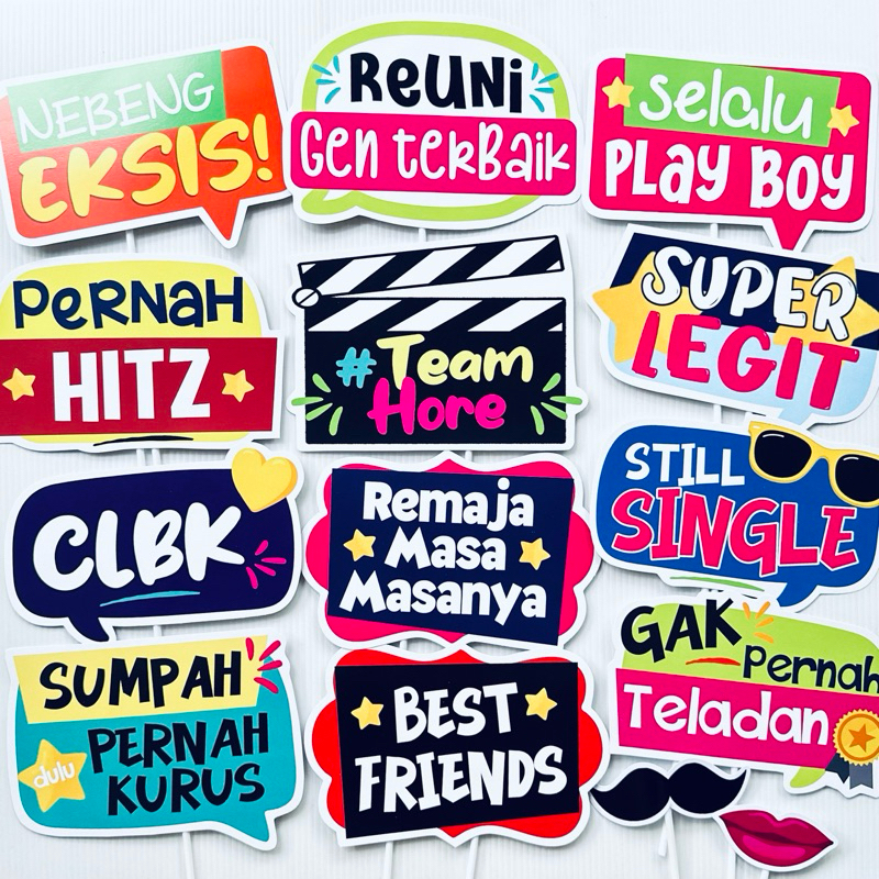Props PHOTOBOOTH REUNI PROPS PHOTOBOOTH ACC | Shopee Philippines