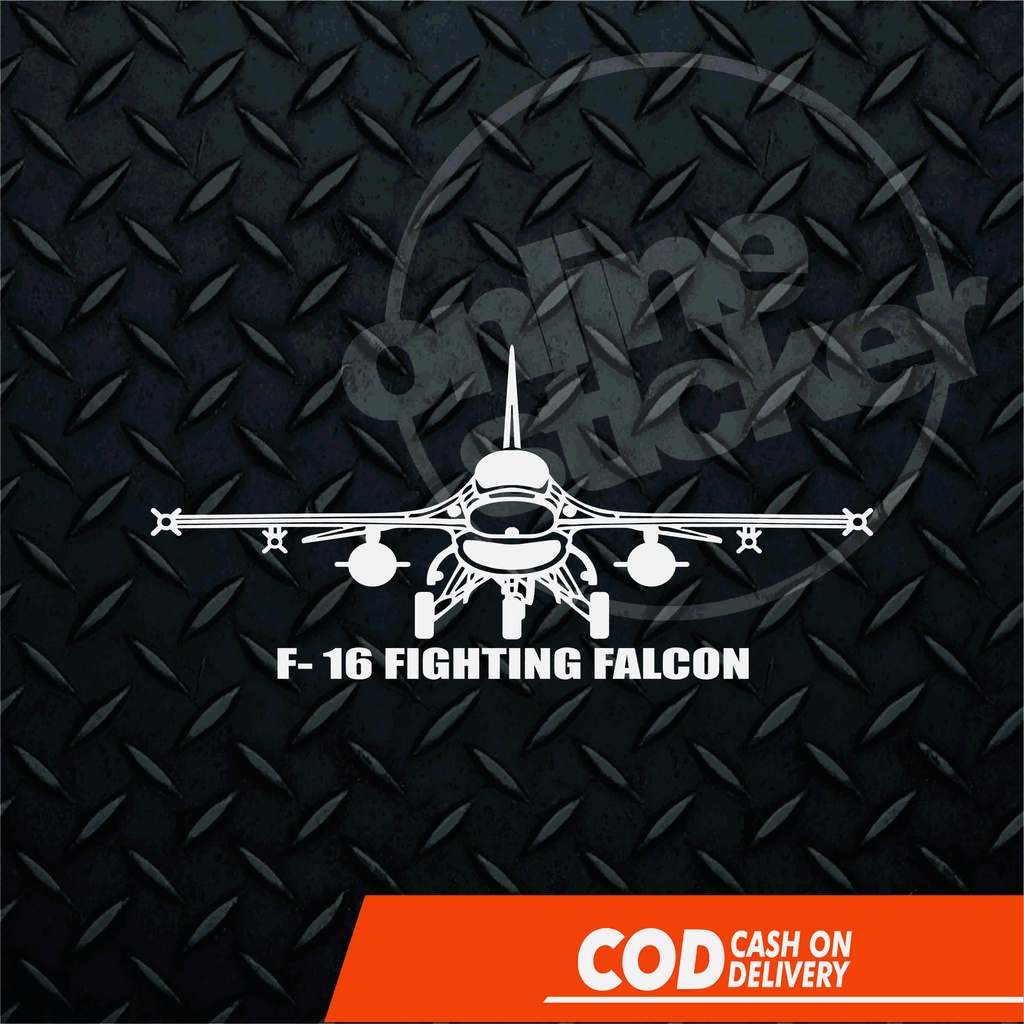 1402 F-16 Fighting Falcon Fighter Sticker For Rear Glass Car | Sticker ...