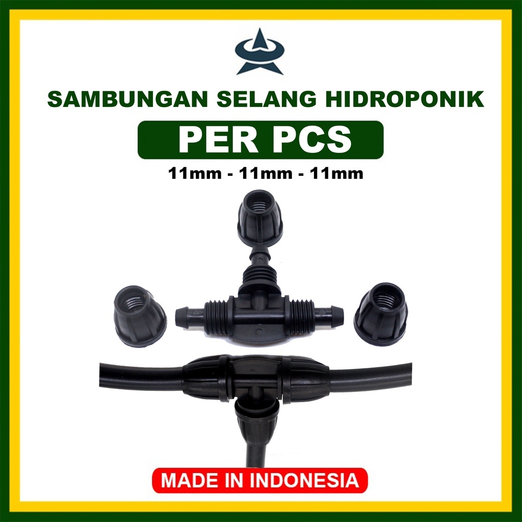 Grease 3-way Hydroponic Hose Connection 11mm Reducer Tee 11mm 3-way ...