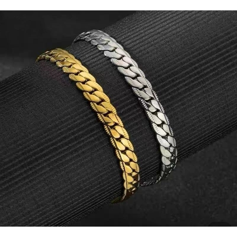 Latest Model Titanium chain bracelet for men and women | Shopee Philippines