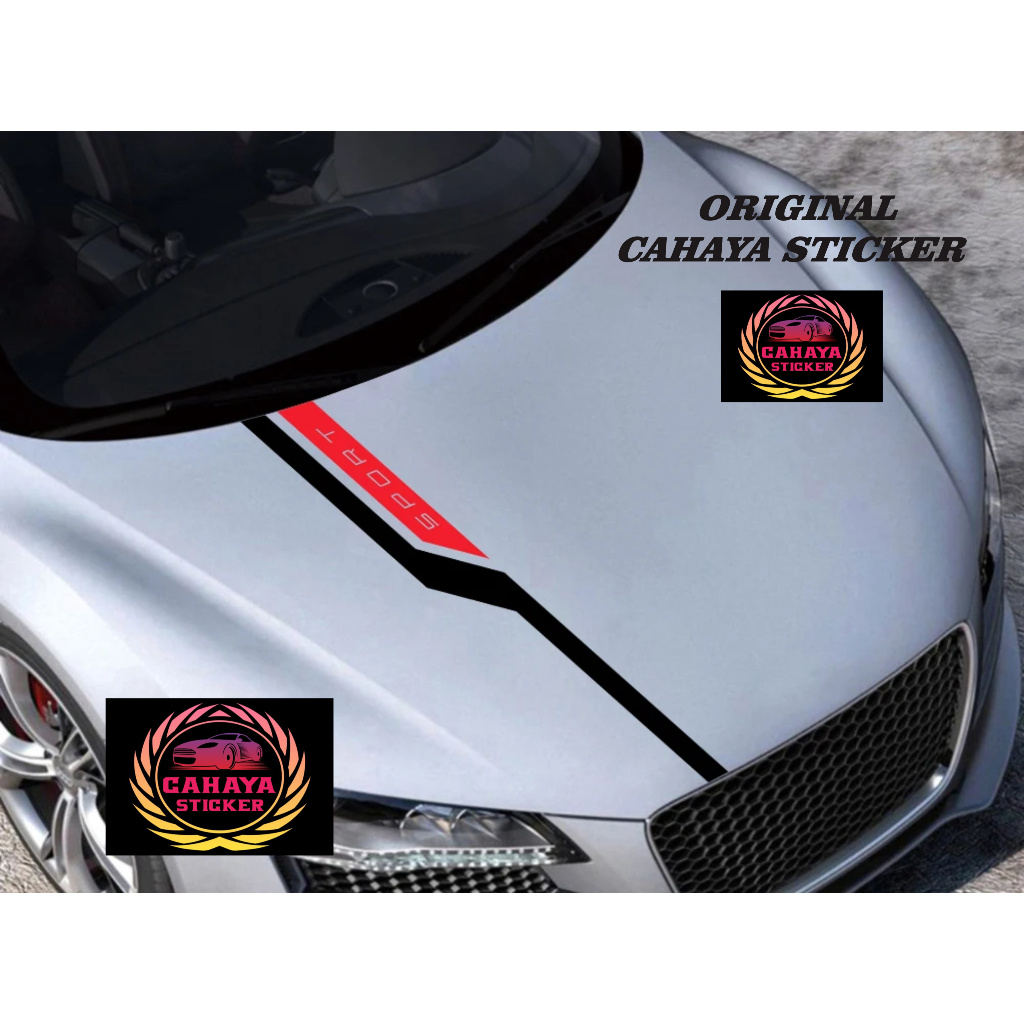 MESIN Car stickers, car hood stickers, cool line stickers, car hood ...