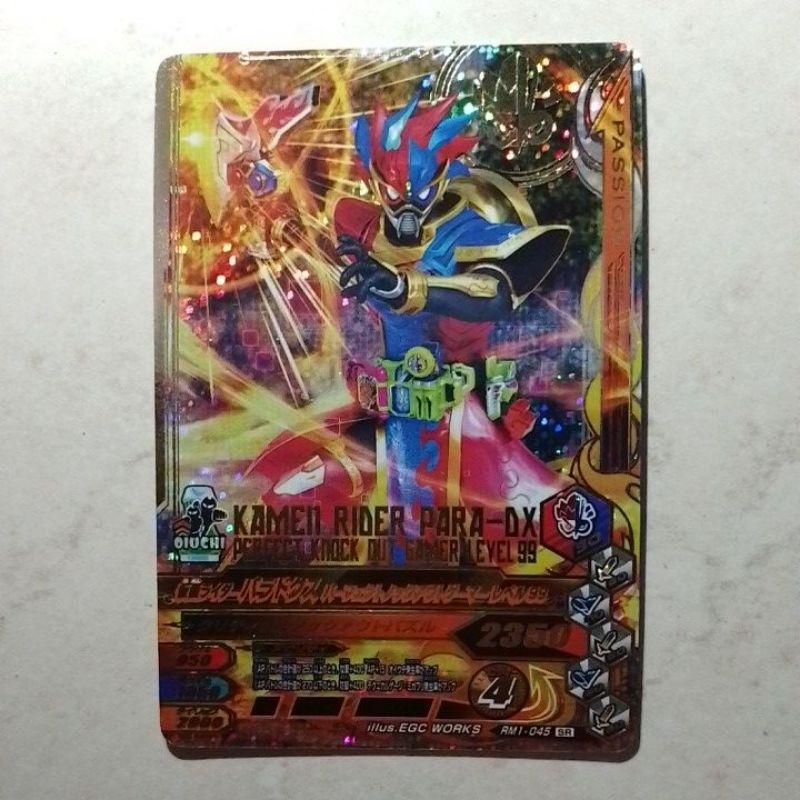 Kamen Rider Para-DX Perfect knock Out Gamer Level 99 - RM1-045 SR - Ganbarizing Card | Shopee ...