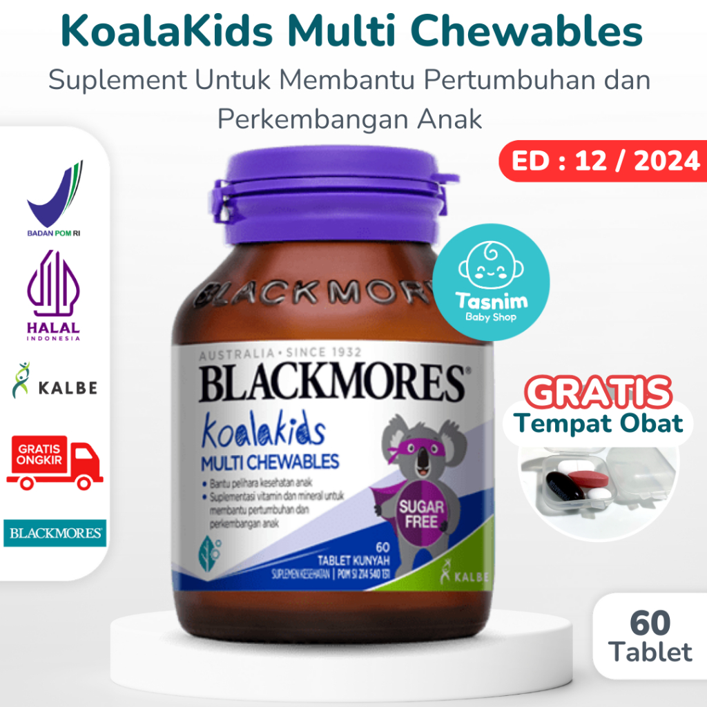 Tbs - Blackmores - Koala Kids Multi Chewables - Kalbe 60 Tablets - BPOM ...