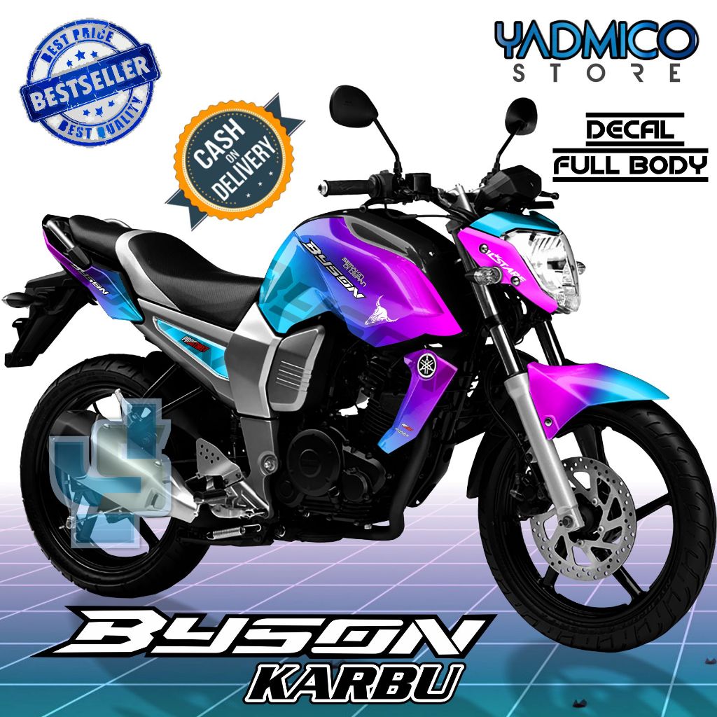 Byson Carbu Full Body Decal - Byson Karbu Motorcycle Sticker Full Body ...